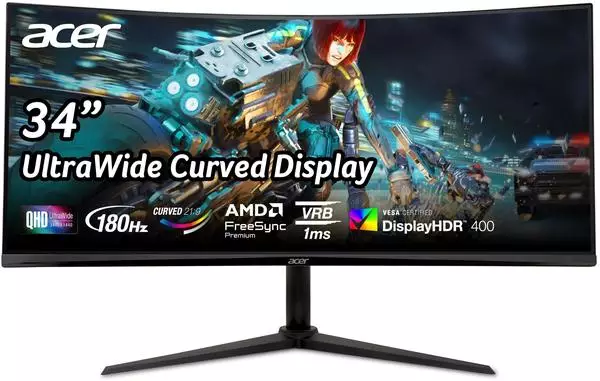 acer Nitro XZ342CU V3 Gaming Monitor 34 Zoll (86 cm Bildschirm) UWQHD ...