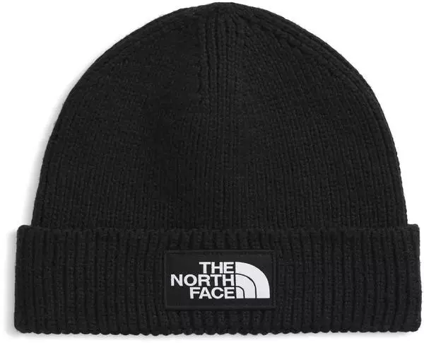The North Face Unisex TNF Logo Box Cuffed Beanie, TNF Black, One Size