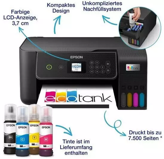 Epson EcoTank ET-2870 Black Friday Deals Test - 76/100 (gut)