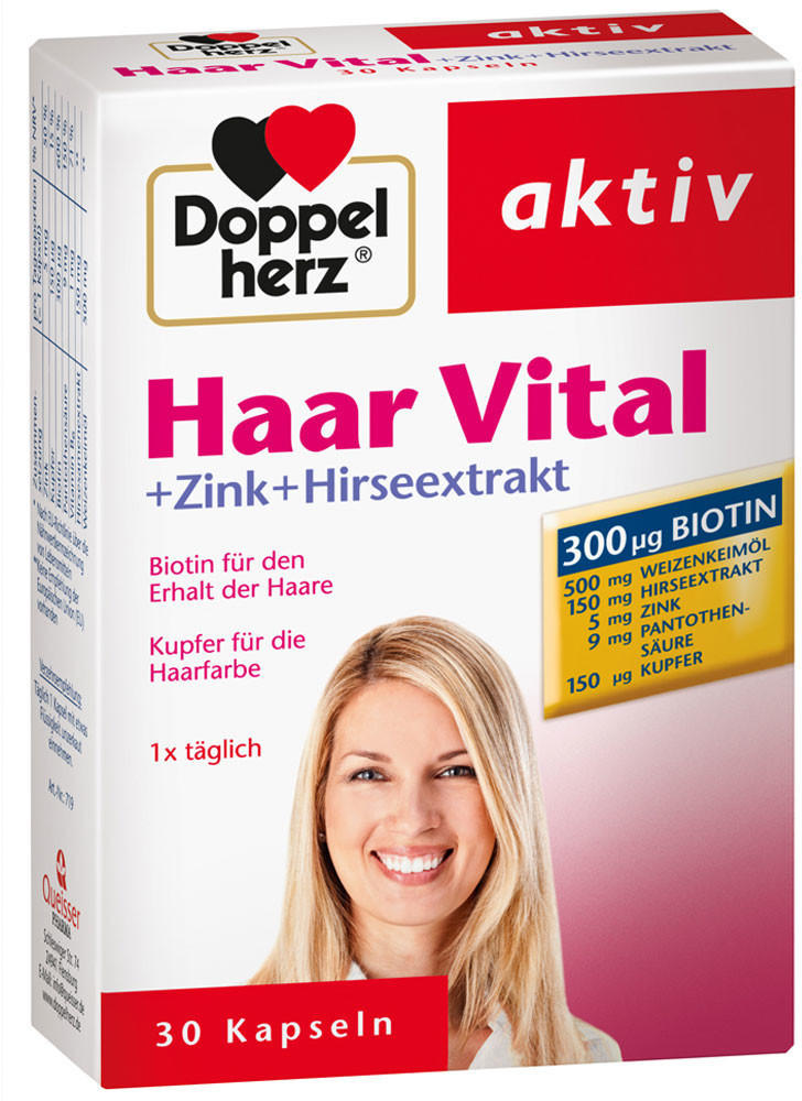 Doppelherz aktiv Haar Vital + Zink + Hirseextrakt Kapseln Erfahrungen ...