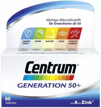 Multivitamin - Centrum Generation 50+ Hochwertiges ...