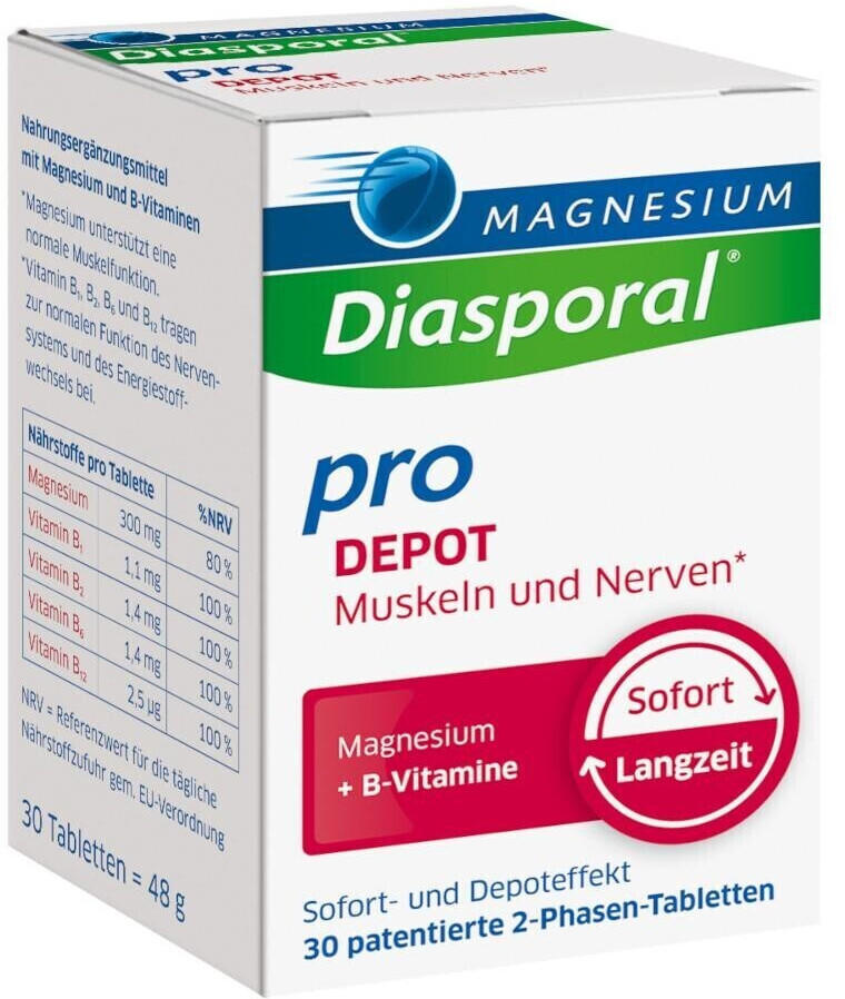 Protina Magnesium-Diasporal pro Depot Depot Muskeln und Nerven ...