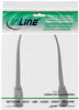 Inline InLine® Patchkabel flach, U/FTP, Cat.8.1, TPE halogenfrei, grau, 0,25m LAN-Kabel