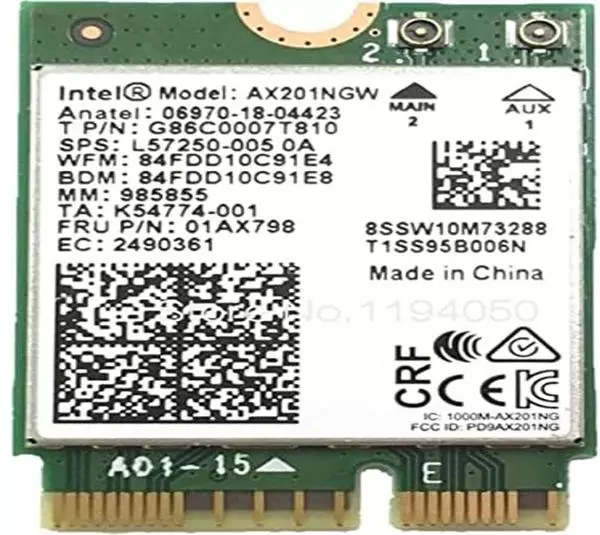 INTEL NIC WI-FI 6E AX211 2230 2x2 AX R2 6GHz + BT No vPro