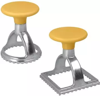Metaltex Set of 2 Aluminium Ravioli Moulds with Handle ...