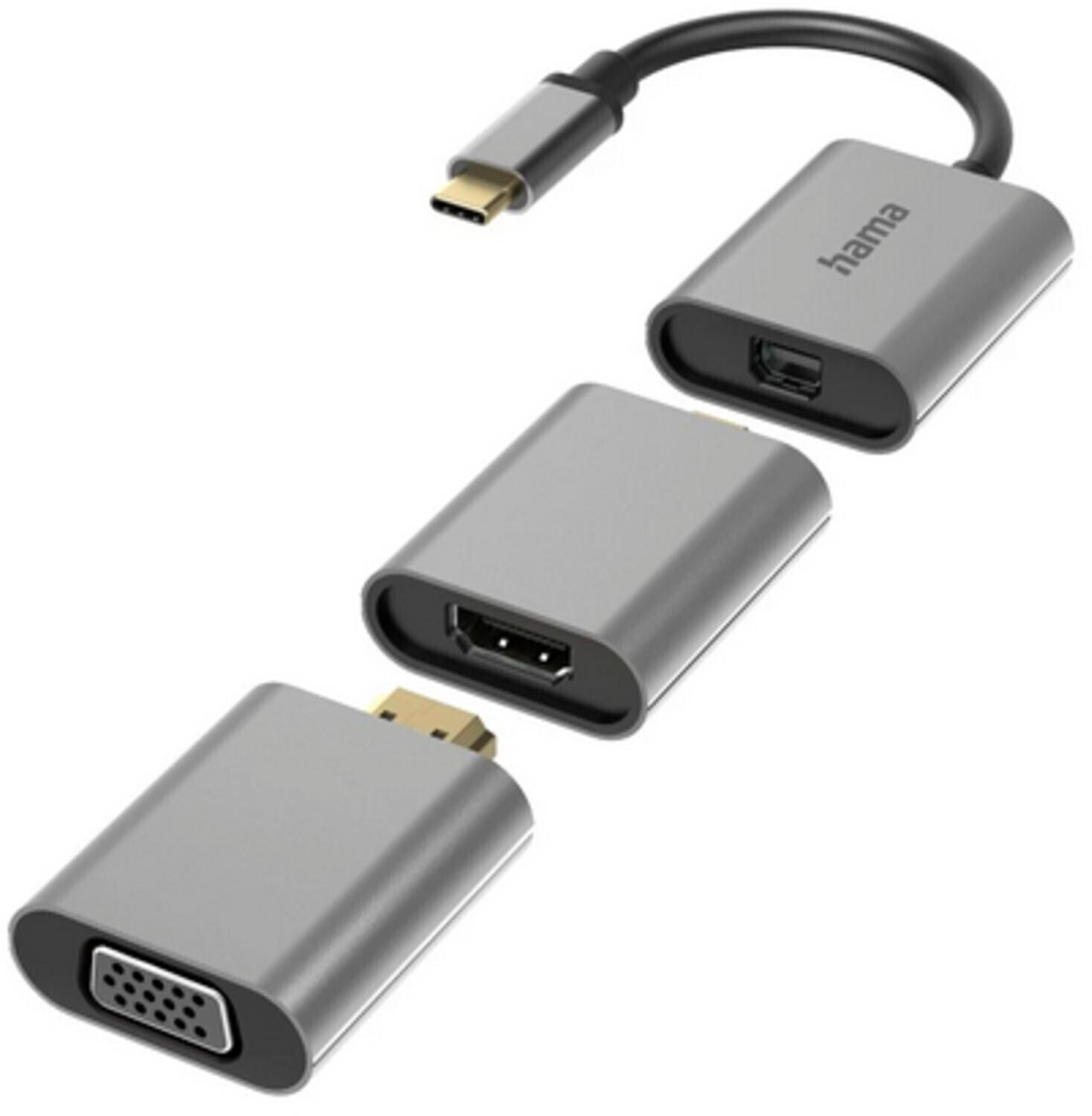 Hama 6in1 USB-C/Mini-DisplayPort/HDMI/VGA-Adapter 200306 - Angebote ab ...