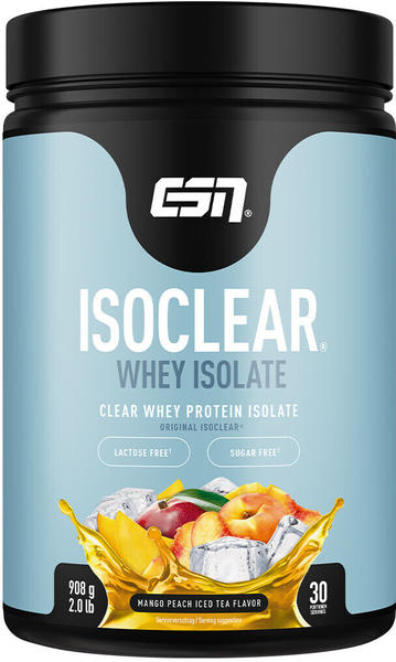 ESN ISOCLEAR Whey Isolate Protein Pulver, Mango Peach Iced Tea, 908 g ...