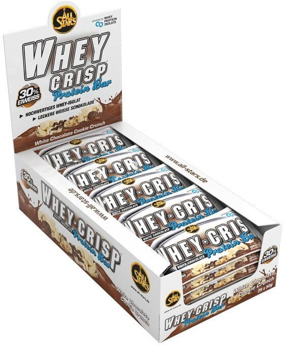 All Stars Whey-Crisp Bar 25 x 50 g Erfahrungen: 29 Bewertungen