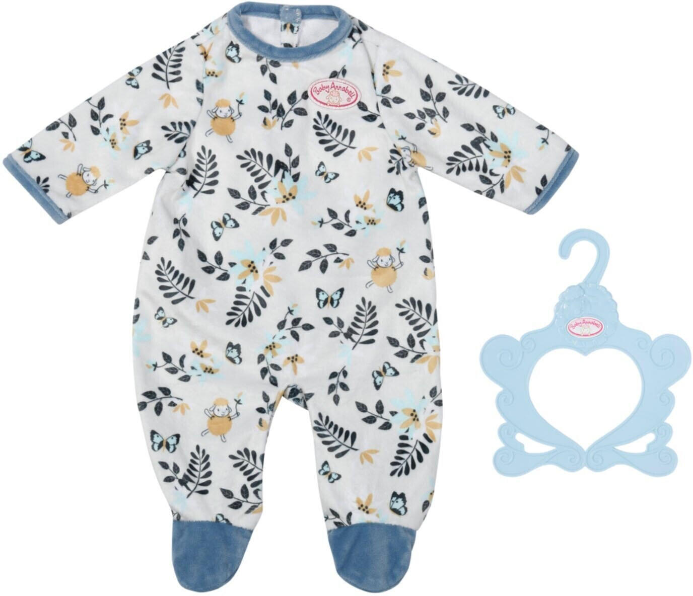 Zapf Creation Baby Annabell - Puppenkleidung Strampler, blaue Blätter ...