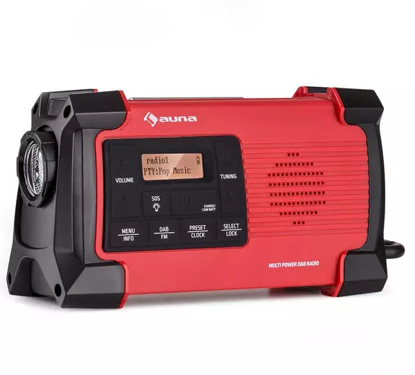 Auna Radio, Aufladbares DAB-Radio, DAB Plus Radio mit Bluetooth, Radio ...