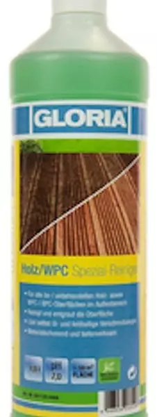 GLORIA Holz- & WPC-Reiniger – 1 L Konzentrat für zuverlässige Tiefenreinigung ...