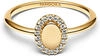 PANDORA Timeless Gravierbarer Ovaler Strahlenkranz Ring aus 14K ...