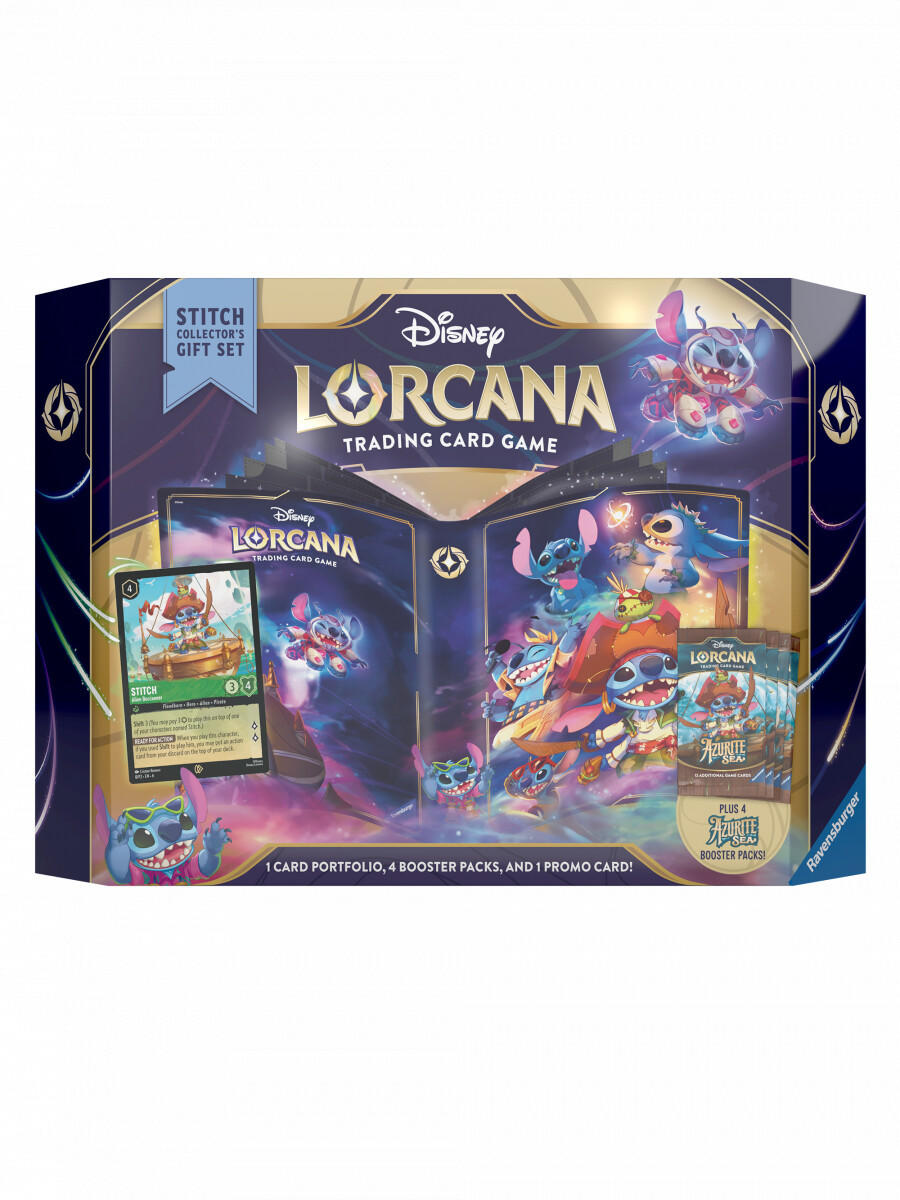 Disney Lorcana Trading Card Game: Azurite Sea - Stitch Collector's Gift ...