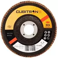 3M Cubitron II Fächerschleifscheibe 967A, 125 mm, 22,23 mm, 60+, flach ...