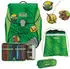 SCOUT Der echte sicherer Schulrucksack, Alpha DIN Dino Rex Set 4-teilig ...