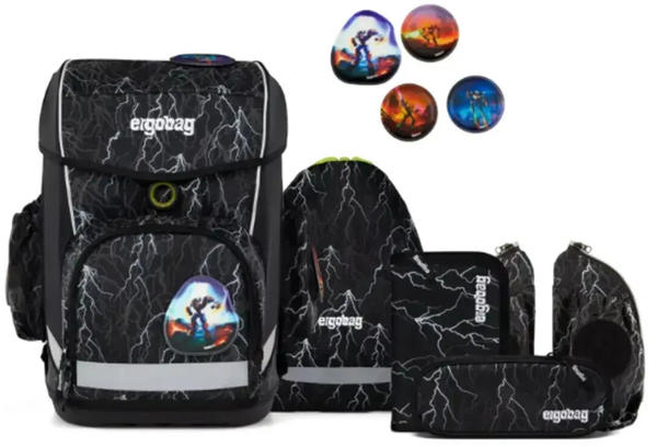 ergobag cubo Light Set ergonomischer Schulanzen, extra leicht, Set 6 ...