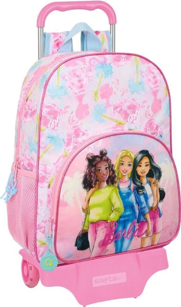 safta Barbie Painterly Großer Schulrucksack mit Trolley, Kinderrucksack ...