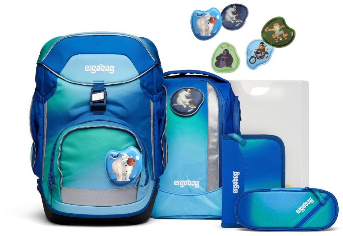 ergobag Pack Set Ergonomischer Schulrucksack Flexibel 6-teilig 1. Klasse Grundschule ...