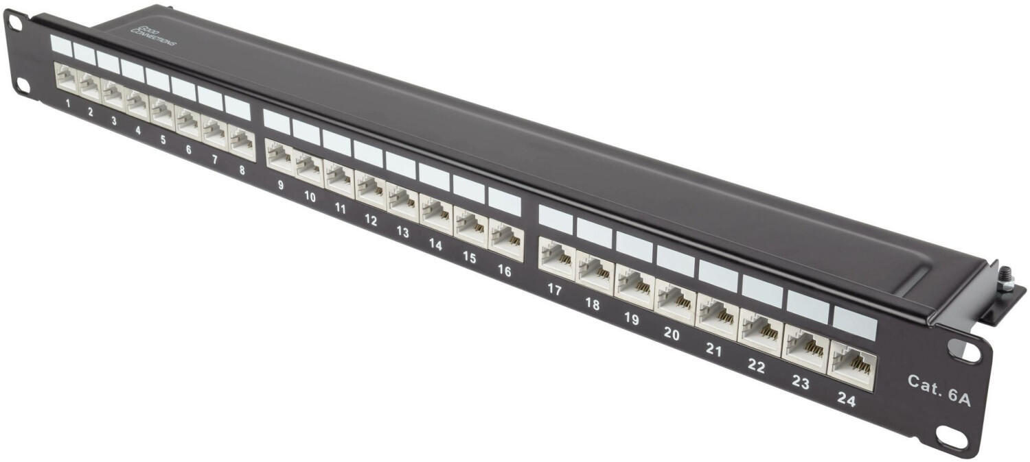 Good Connections Patchpanel 19" Cat. 6A, 24-Port, 1 HE, STP geschirmt ...