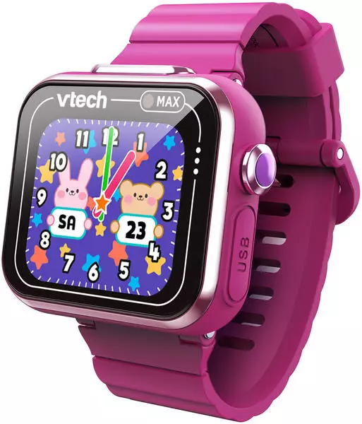 Vtech KidiZoom Smart Watch MAX Lila I Kinder-Smartwatch mit Duokamera I ...