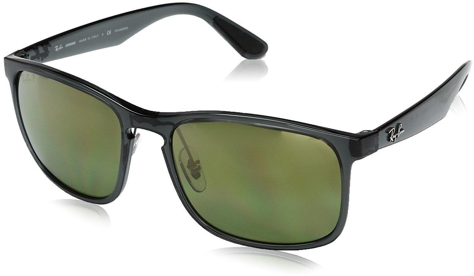 Ray-Ban RB4264 876/6O (shiny grey/green polar mirror gold) Test Black ...