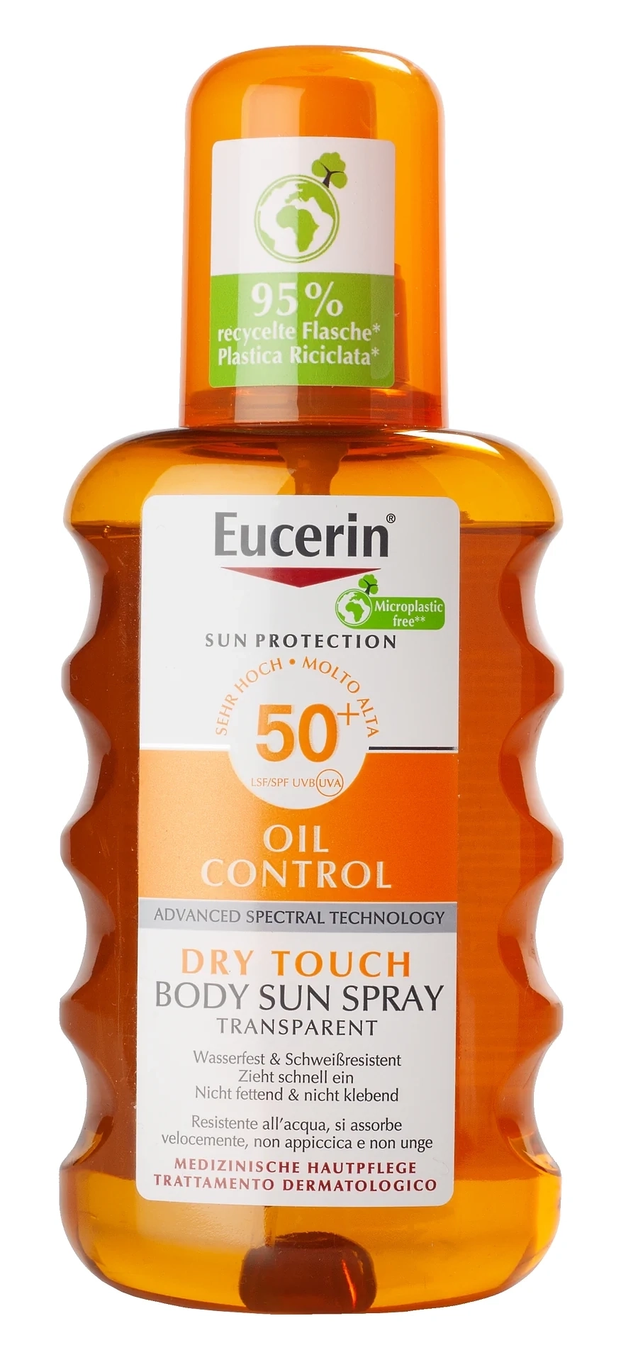 Eucerin Oil Control Dry Touch Body Sun Spray Transparent Test - 88/100 ...