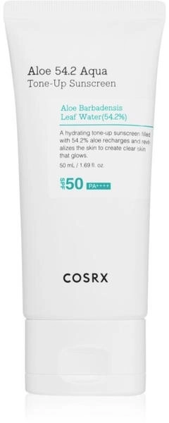 COSRX Aloe 54.2 Aqua Tone-up Sunscreen SPF 50, Hydratierender, getönter Sonnenschutz für ...