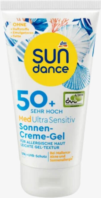 Sundance (dm) Sundance Sonnencreme Gel, MED ultra sensitiv, LSF 50 ...
