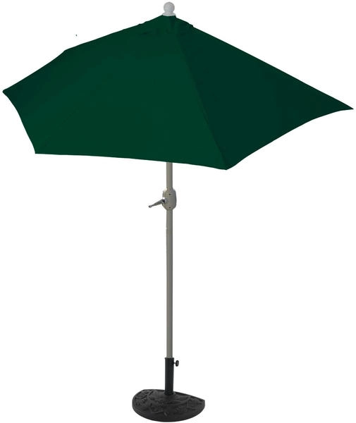 Mendler halbrund Parla Halbschirm UV 50+ Polyester/Alu 3kg 300cm grün mit Ständer grün 97737 ...