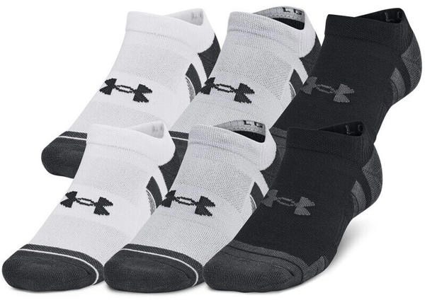 Under Armour Perf Tech Herren-Socken, Grau, 6er-Pack, Grau, Large