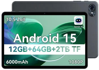 TABWEE W90 Android 15 Tablet 11 Zoll - 24GB RAM+256GB ROM, FHD Großes Display Gaming Tablet ...