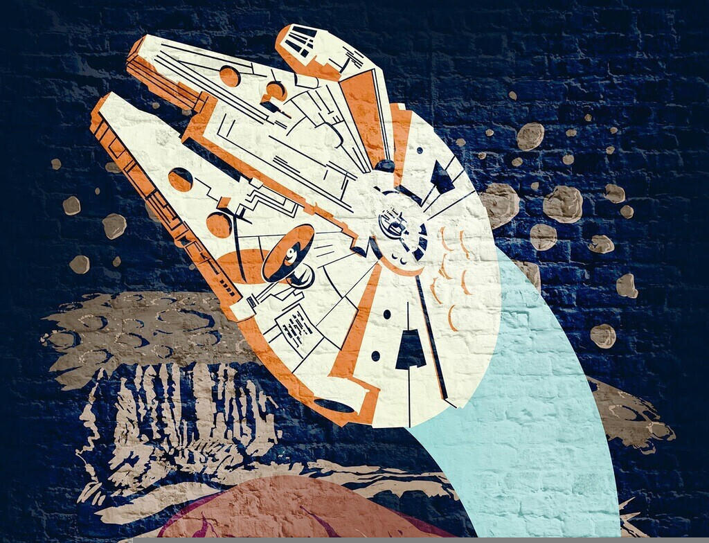 Komar Star Wars Classic Concrete Asteroid Worm 200 x 280 cm Test - ab ...