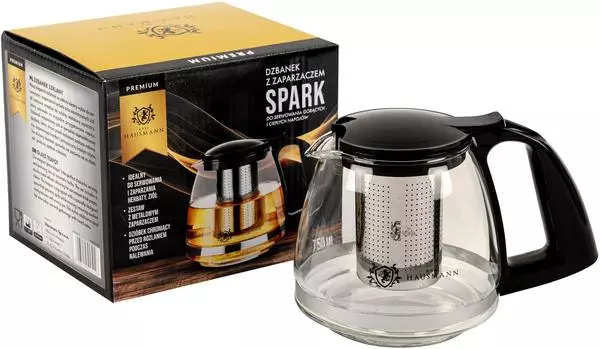 KARL HAUSMANN Glas Teekanne mit Siebeinsatz - 750ml - Teekanne Glas ...