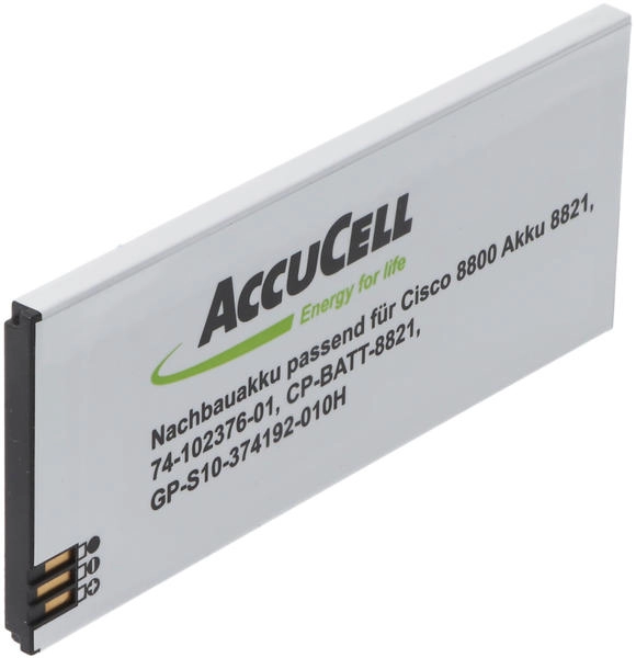 AccuCell 2200mAh Akku passend für den Cisco 8800 Akku 8821, 74-102376 ...