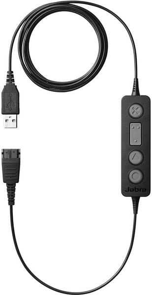 Jabra Link 260 USB Adapter for Corded QD Headset,black