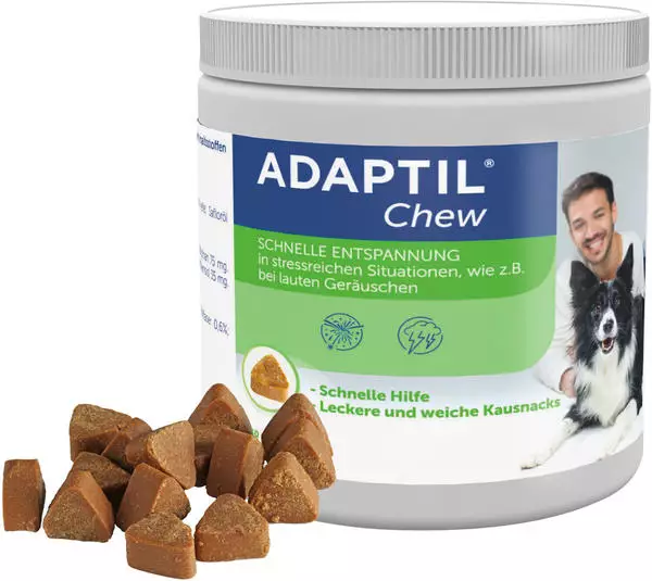 ADAPTIL Chew für Hunde | Beruhigendes Produkt für entspannte Hunde | schnelle Entspannung in ...