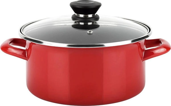 Fagor Optimax Kochtopf Induktion 24 cm, Glasdeckel, Emaillierter Stahl ...