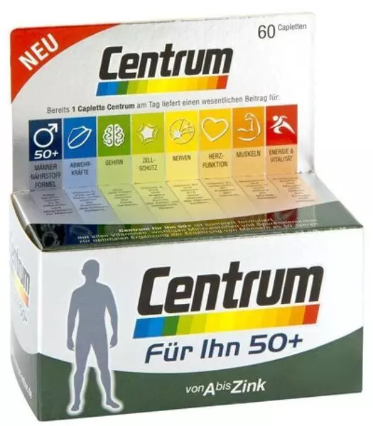 Multivitamin - Centrum Für Ihn 50+ – Hochwertiges ...