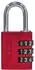 ABUS 144/30 Lock-Tag Zahlen-Vorhangschloss, Aluminium, Rot ...