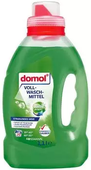 Domol Vollwaschmittel flüssig 20 WL 1100 ml weiß Colorwaschmittel ab 5,49€