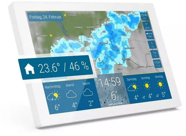 wetteronline home 3, WetterDisplay mit WetterRadar: neue Generation der WLAN-Wetterstation ...